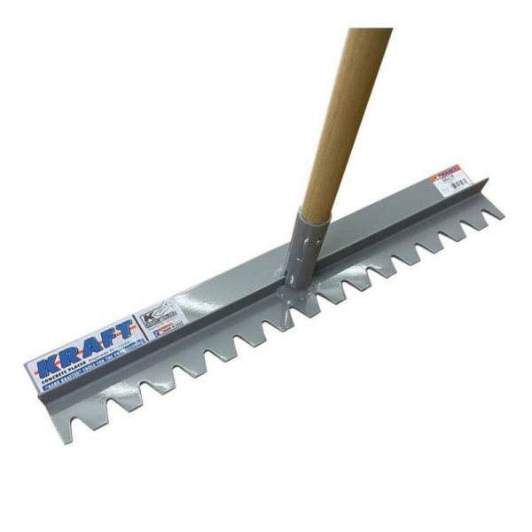 Kraft Magnesium Head Concrete Rake C/W Handle - Terra-Imprints